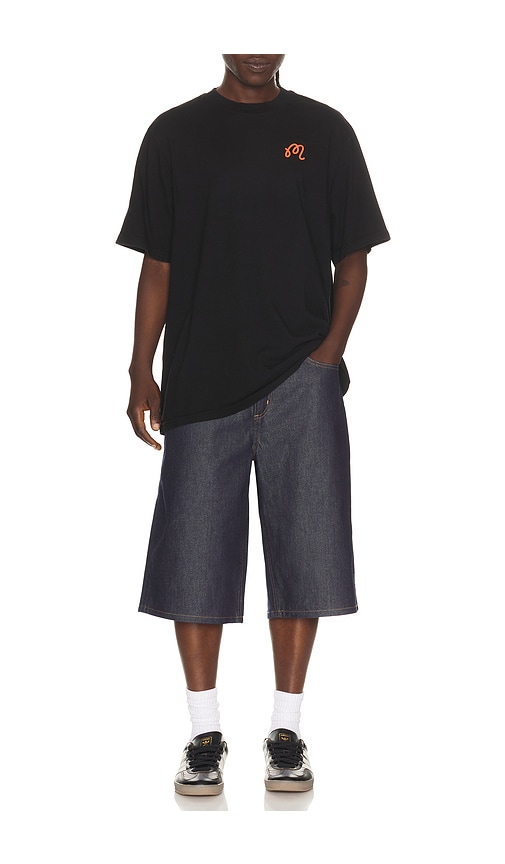 MALBON malbon bermuda rooster tee in black.