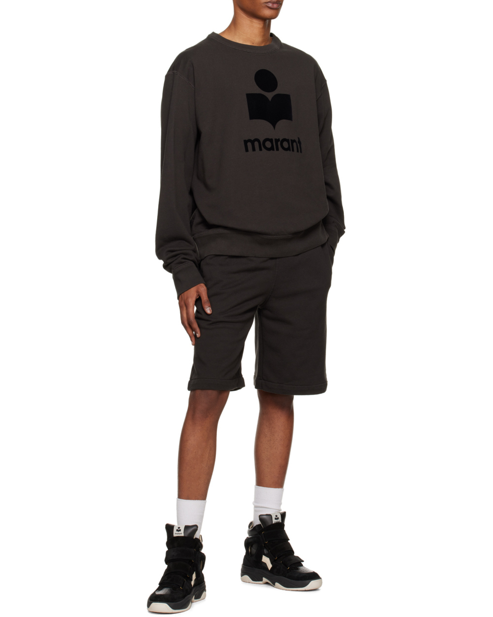 ISABEL MARANT ÉTOILE Isabel Marant Logo Embroidered Drawstring Shorts