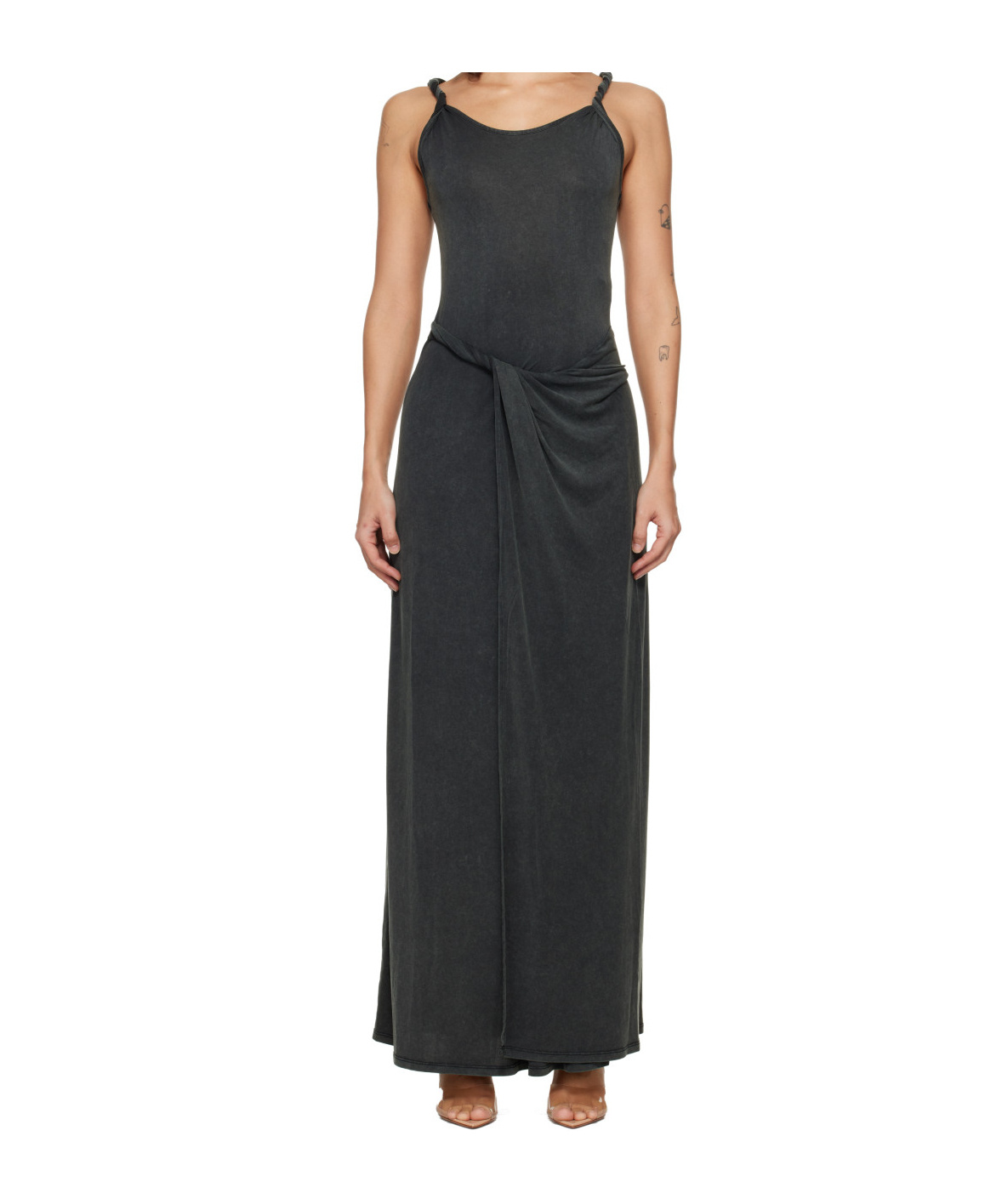 DIESEL® Diesel Sleeveless Maxi Dress with Wrap Skirt