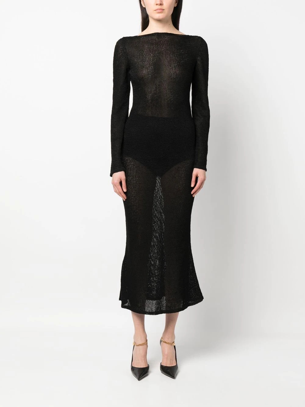 TOM FORD Tom Ford Chain-Link Detailed Maxi Dress