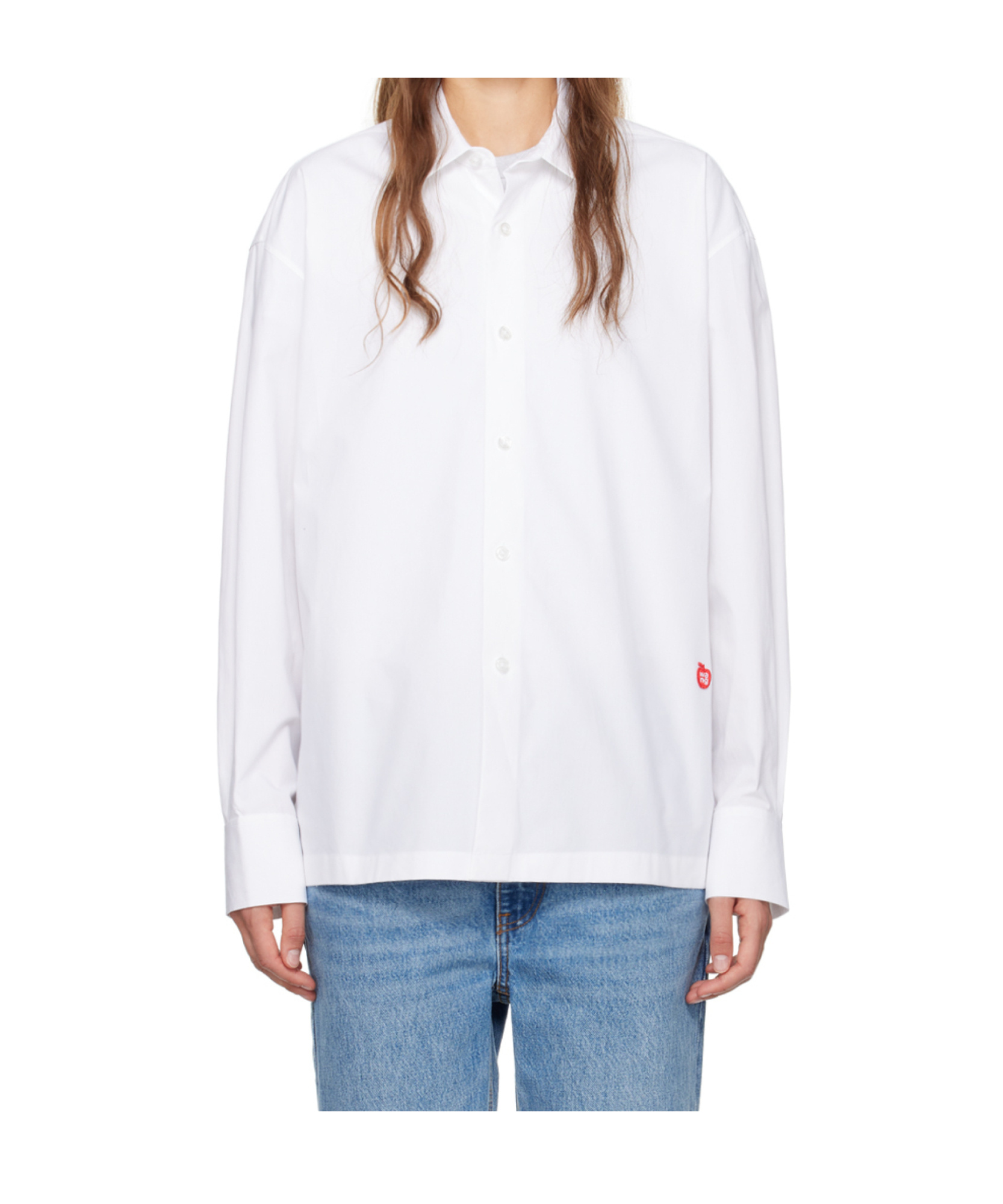 ALEXANDER WANG Alexander Wang T Logo Embroidered Buttoned Shirt