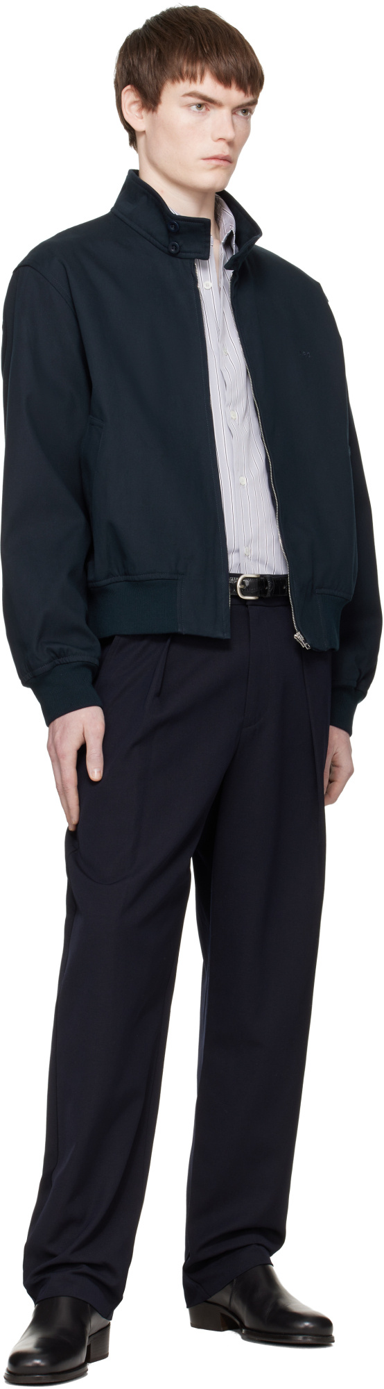 A.P.C. A.P.C. Stand Collar Zip-Up Jacket