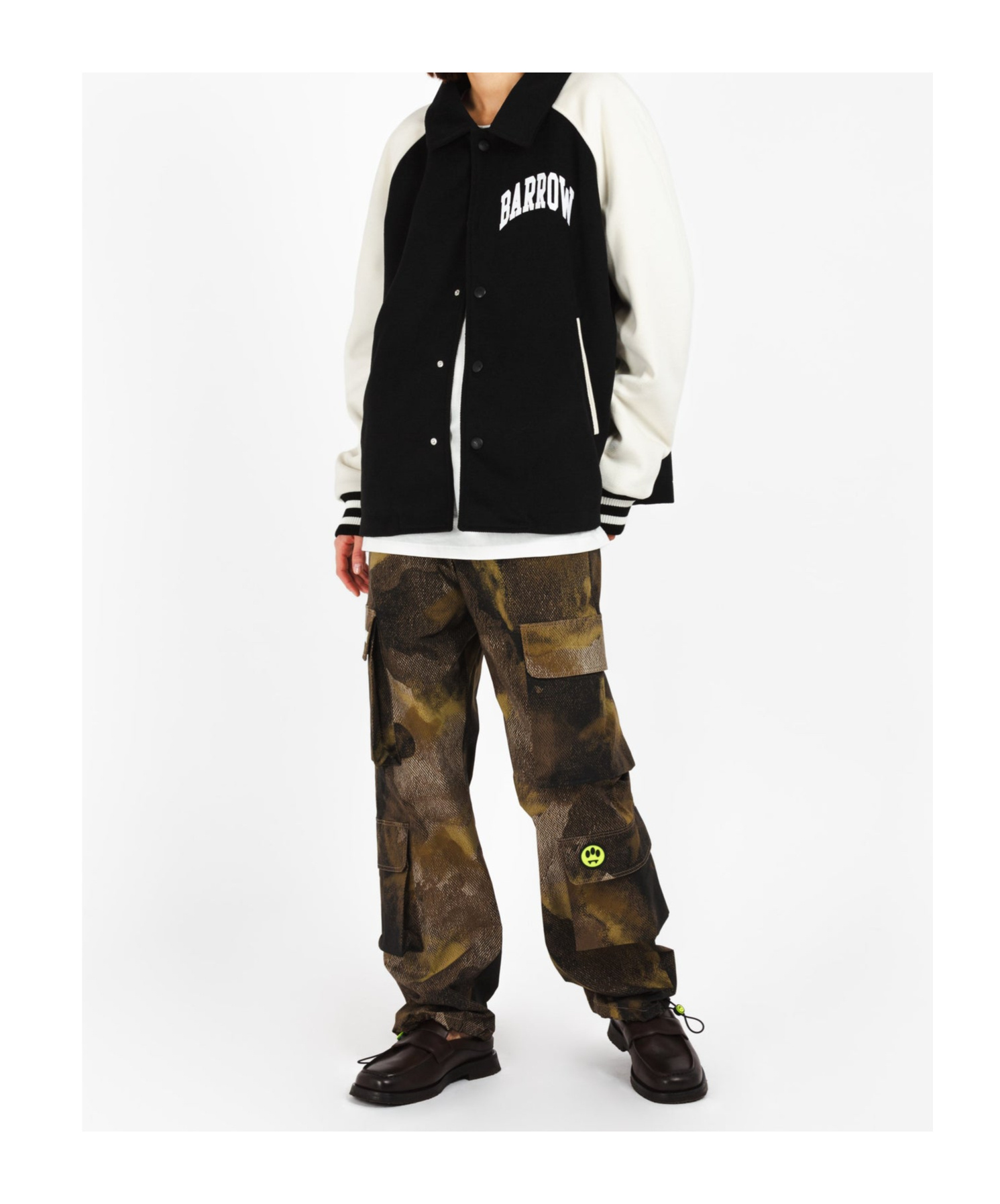 BARROW Barrow Logo Printed Varsity Jacket