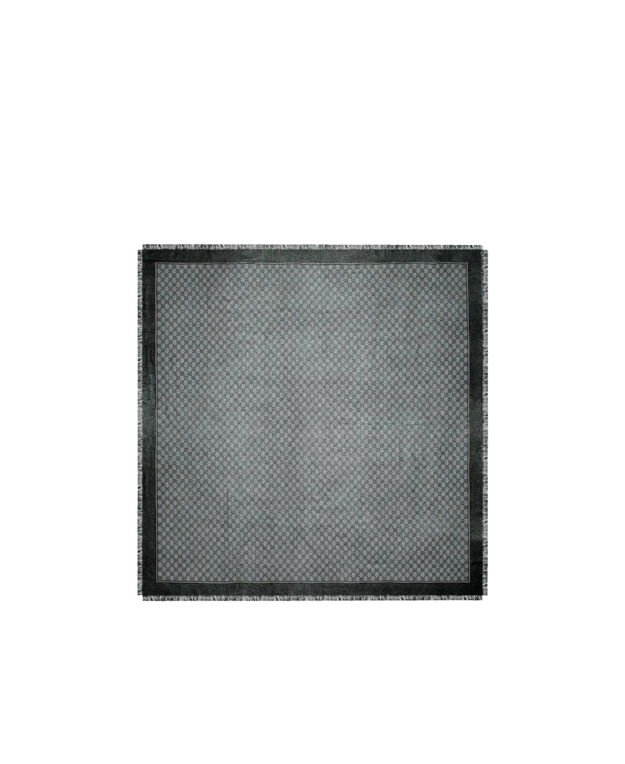 GUCCI Gucci GG Jacquard Frayed Edge Scarf