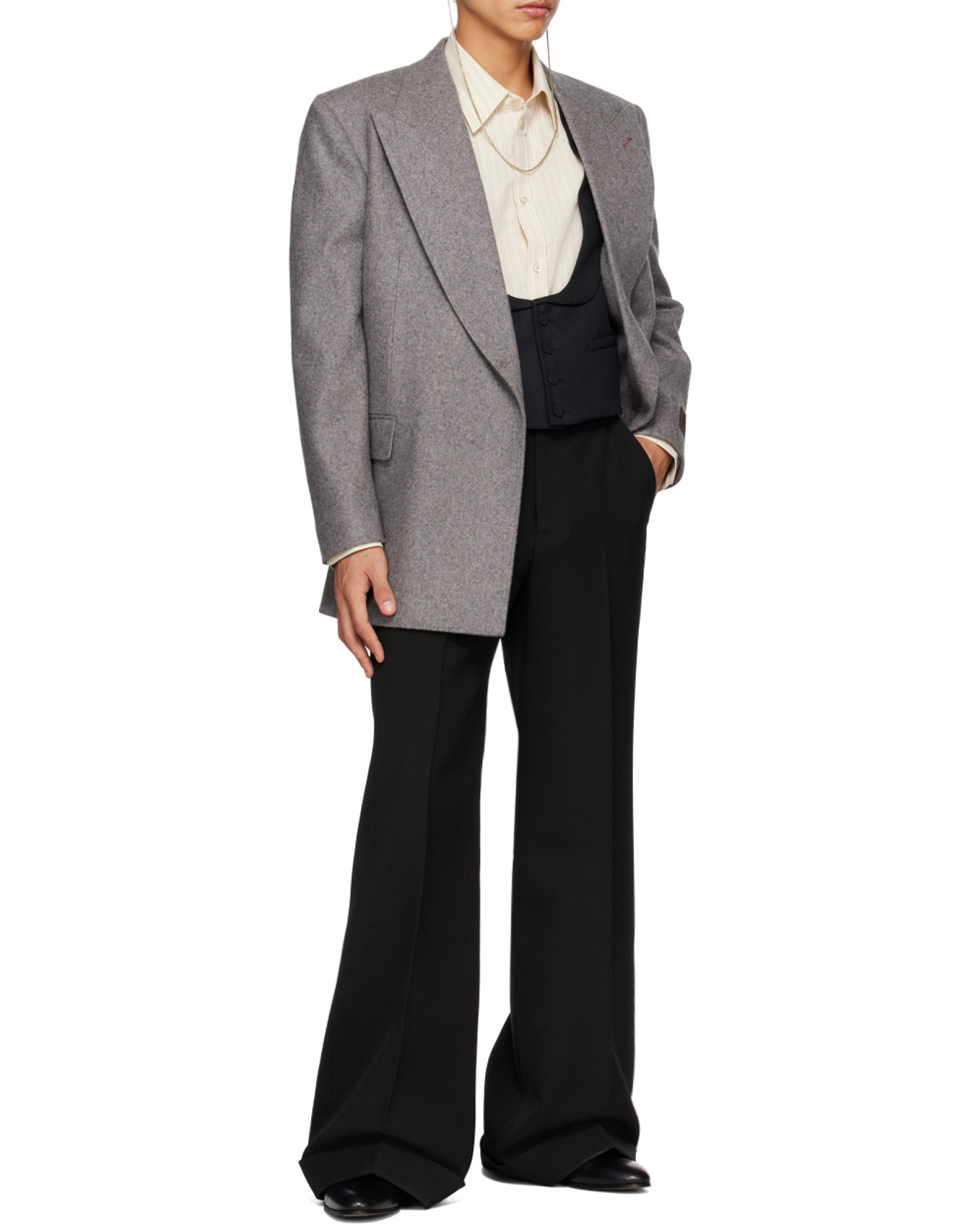 GUCCI Gucci Wide Leg Gabardine Tailored Trousers