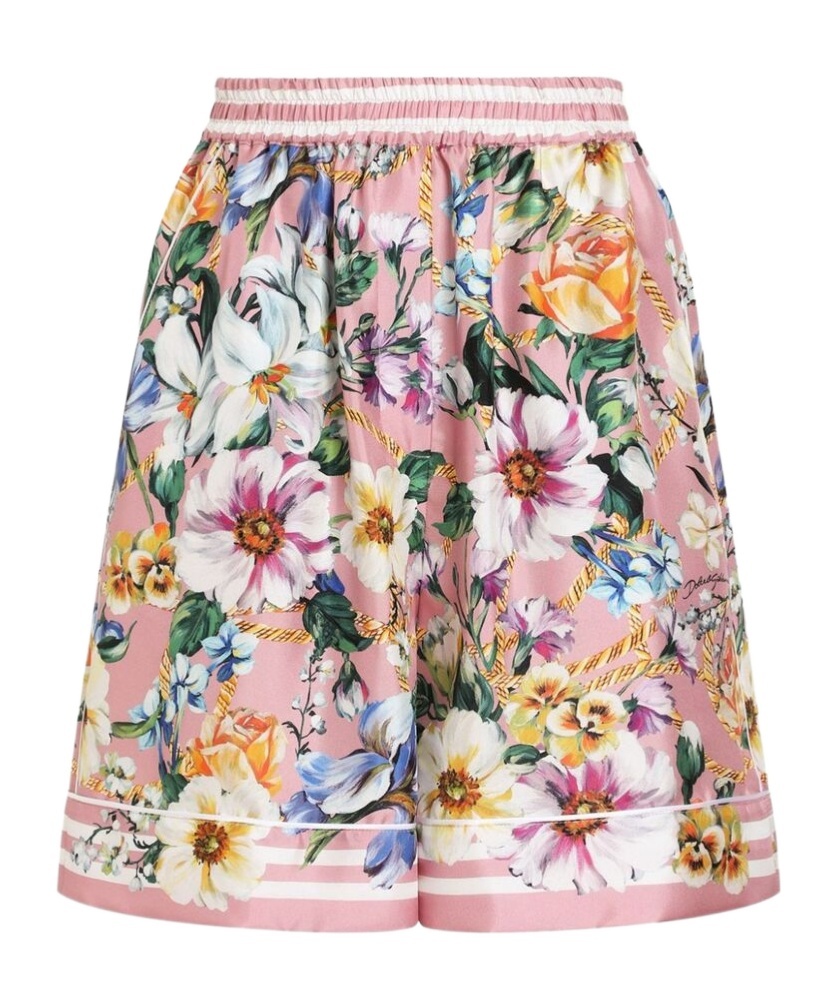 DOLCE & GABBANA Floral Cotton Crop Top