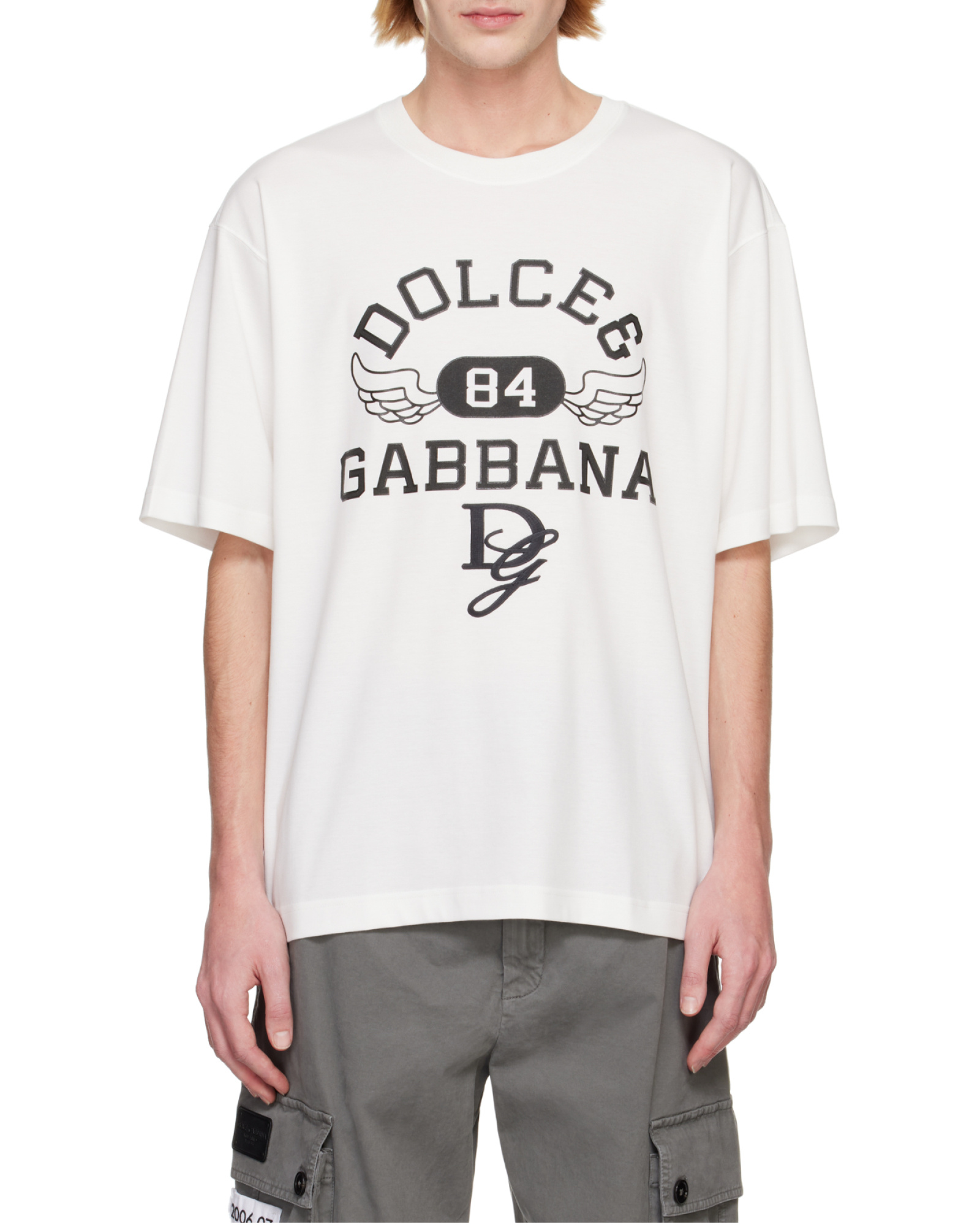 DOLCE & GABBANA Dolce Gabbana Logo Printed Crewneck T-Shirt
