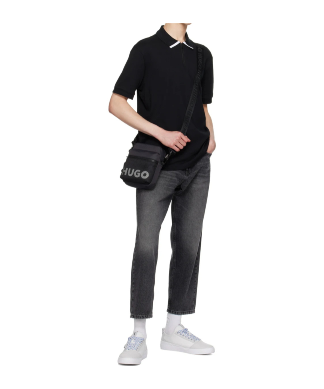 HUGO BOSS Hugo Boss Short-Sleeved Half-Zipped Polo Shirt
