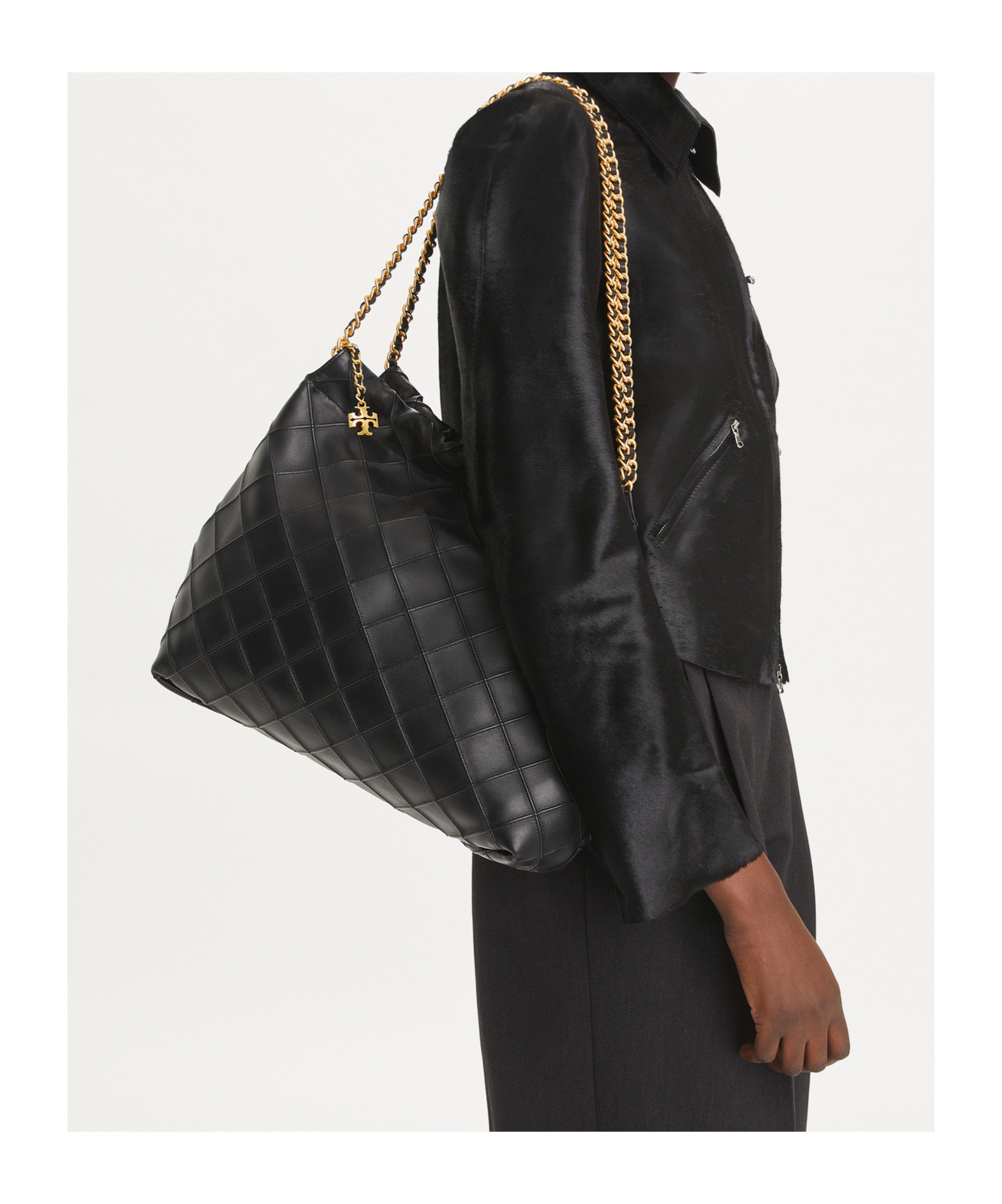 TORY BURCH Tory Burch Fleming Drawstring Hobo Bag