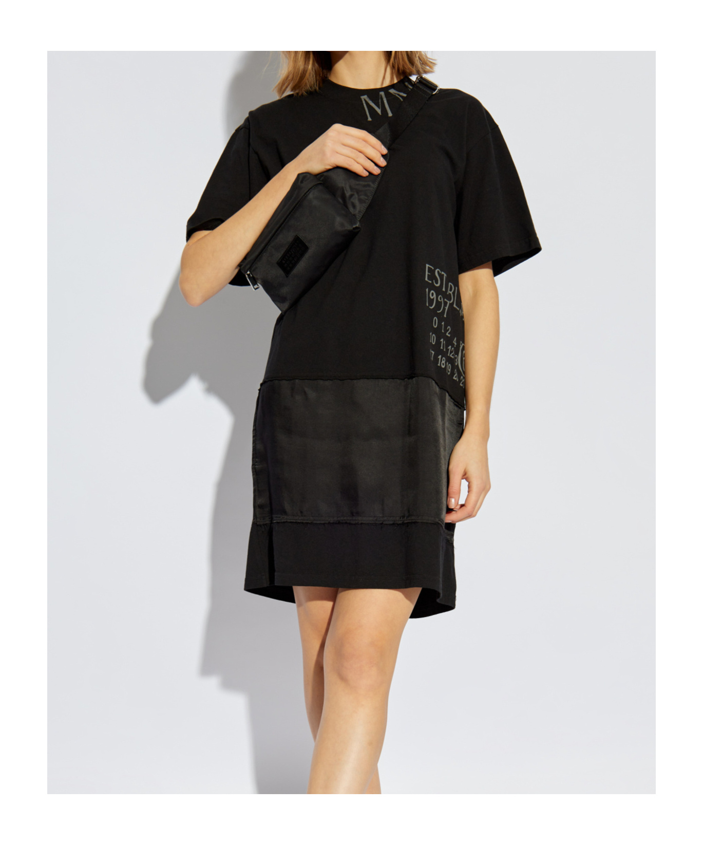 MAISON MARGIELA Mm6 Maison Margiela Short-Sleeve Printed T-Shirt Dress