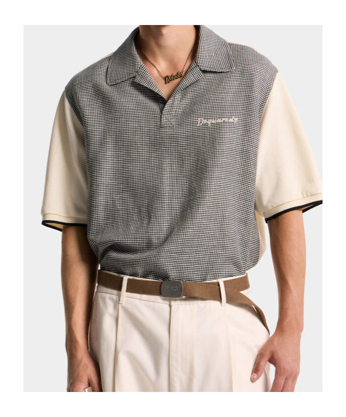 DSQUARED2 Dsquared2 Checked Panel Polo Shirt