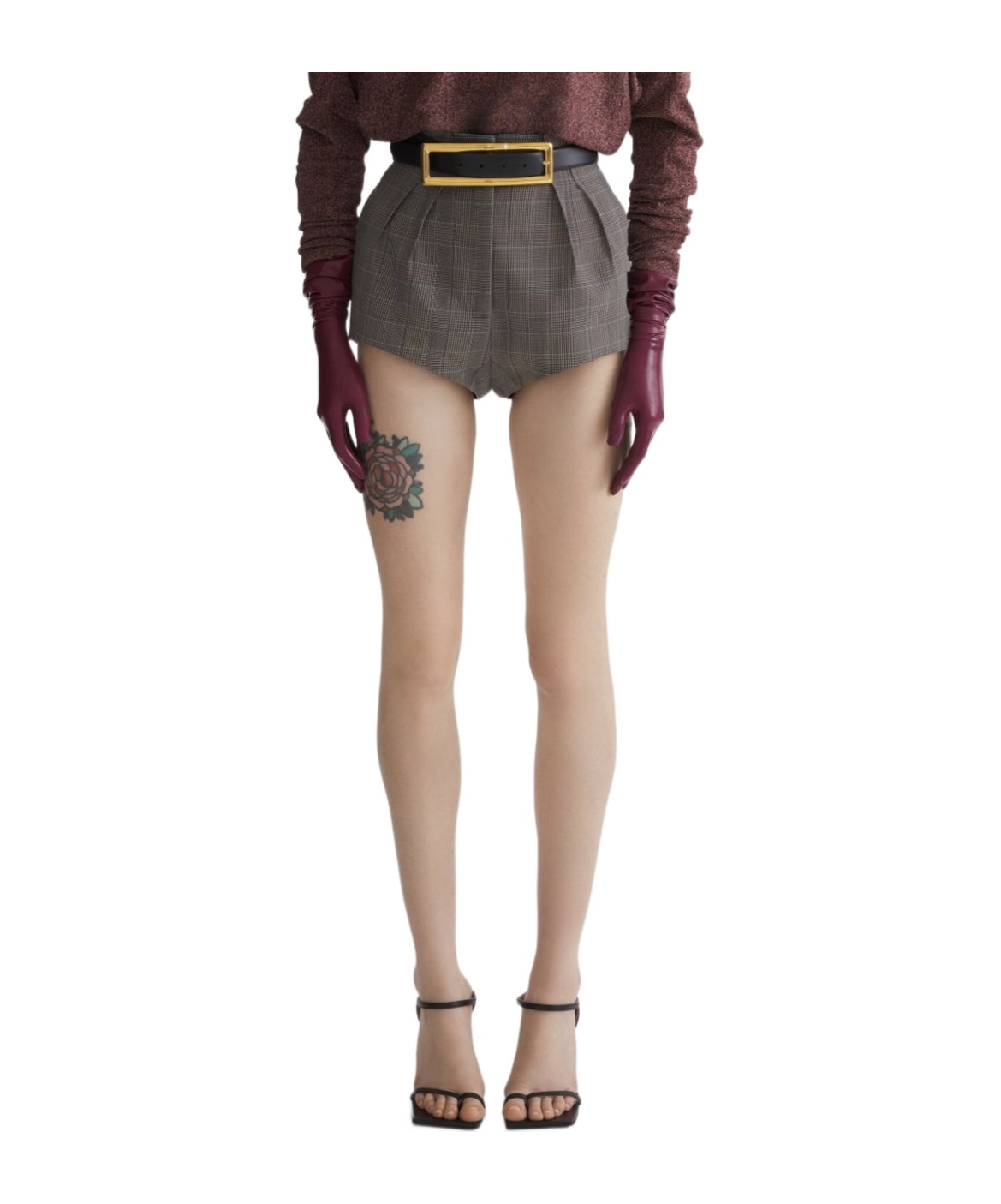 AFRM AFRM Carmichael Ruched Mesh Skort