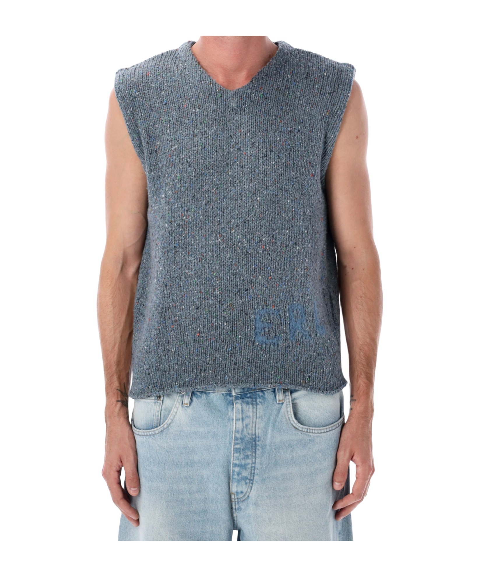 ERL ERL Distressed Knit Vest