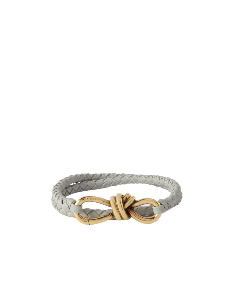 BOTTEGA VENETA Bottega Veneta Woven Leather Belt with Knot Detail
