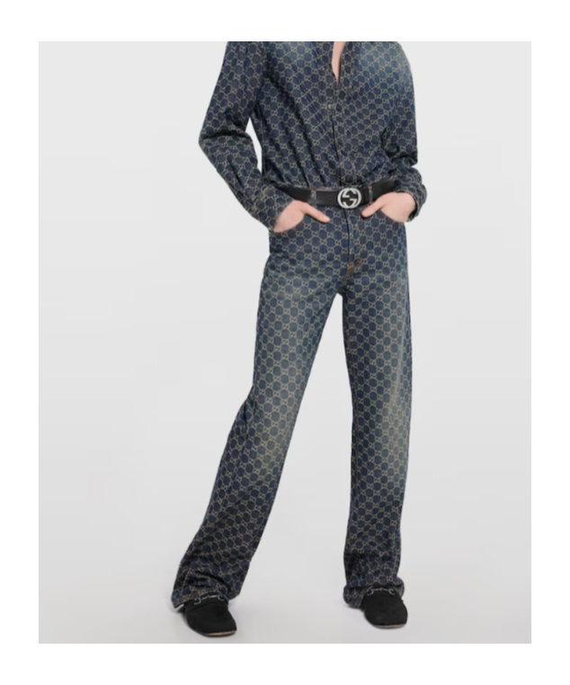 GUCCI Gucci GG Jacquard Denim Jeans