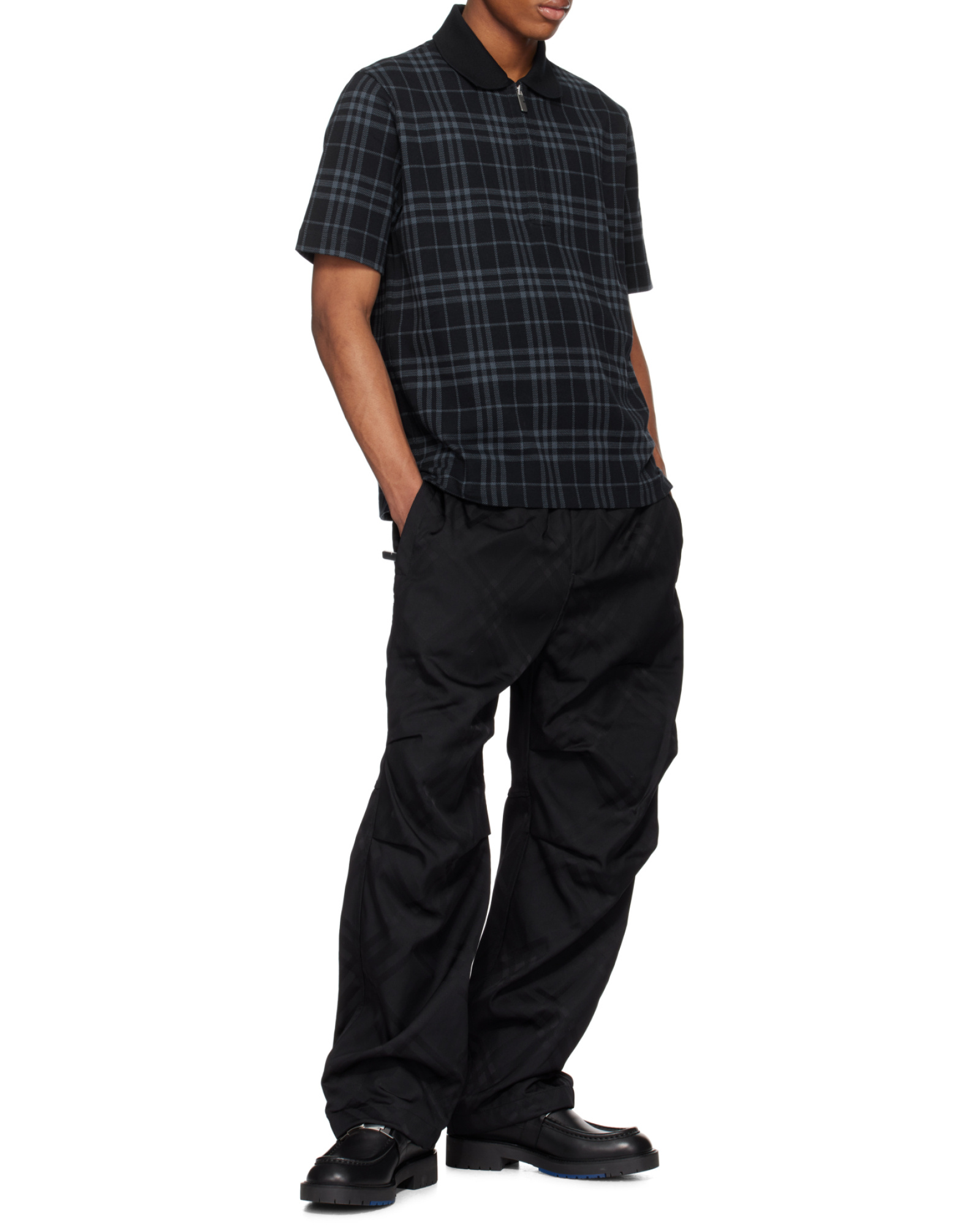 BURBERRY Burberry Checked Short Sleeved Polo Shirt
