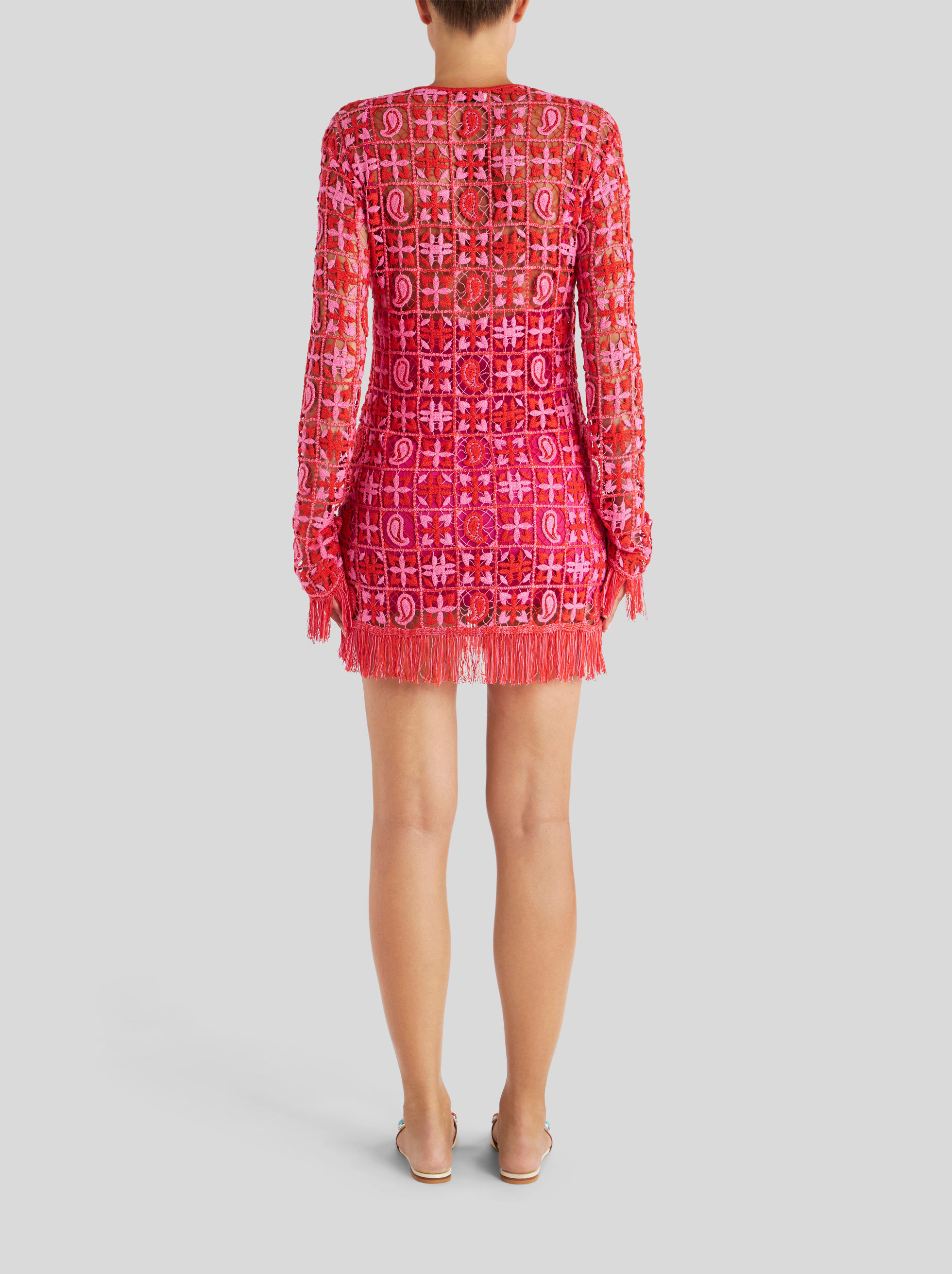 Sandro Hantas Knit Fringe Dress In Gold - 30% Off | Editorialist Sandro Hantas Knit Fringe Dress In Gold - 30% Off | Editorialist