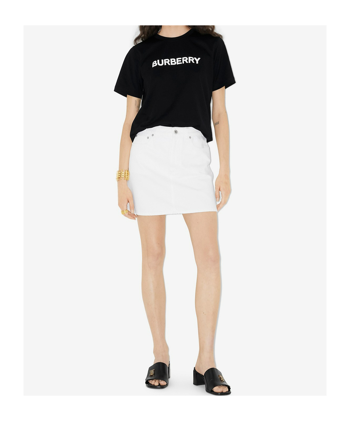 BURBERRY Burberry Logo Print Crewneck T-Shirt
