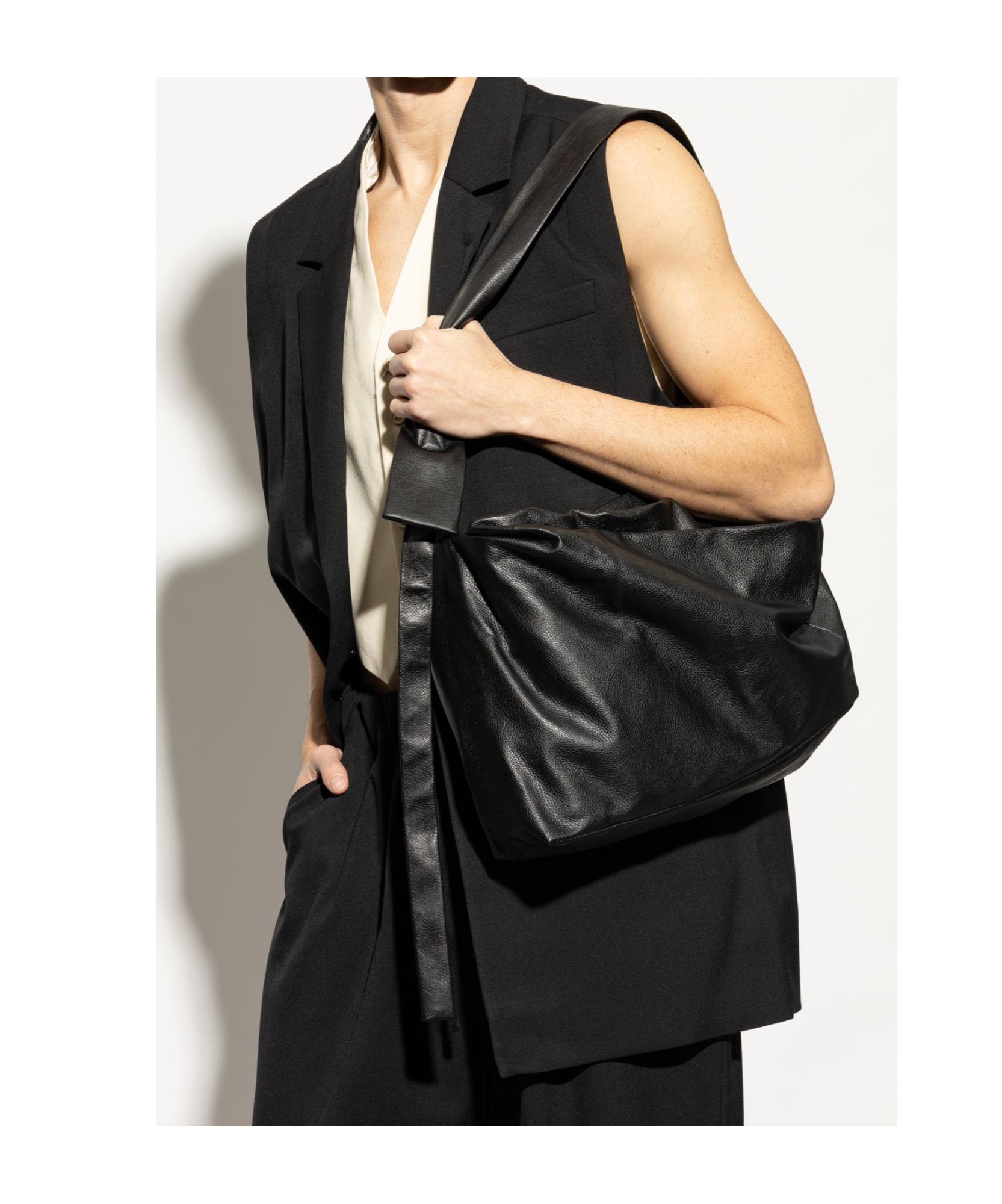 Yohji Yamamoto Unevenness Tote Bag - Black | Editorialist