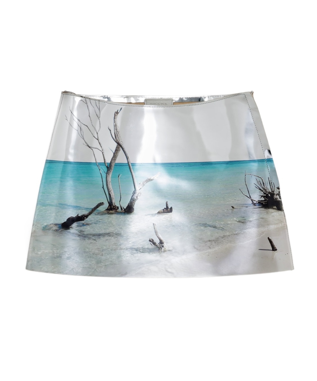 PRADA Prada High-Shine A-Line Mini Skirt