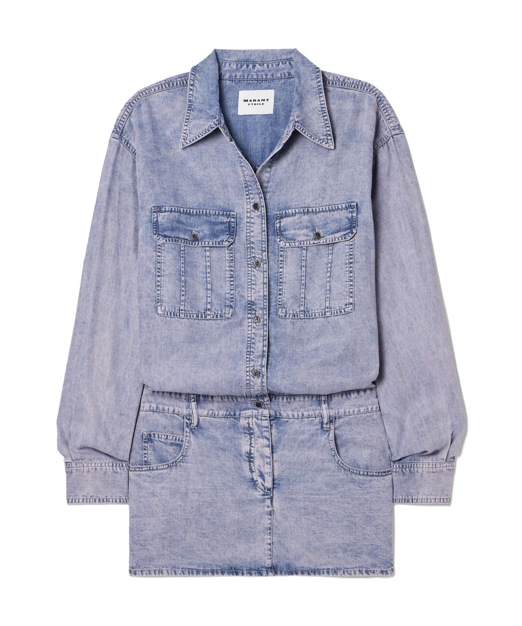 ISABEL MARANT ÉTOILE Isabel Marant Etoile Long-Sleeved Denim Shirt Dress