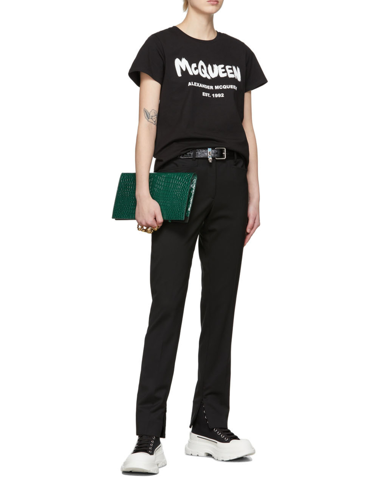 ALEXANDER MCQUEEN McQ Alexander McQueen Logo Print Crewneck T-Shirt