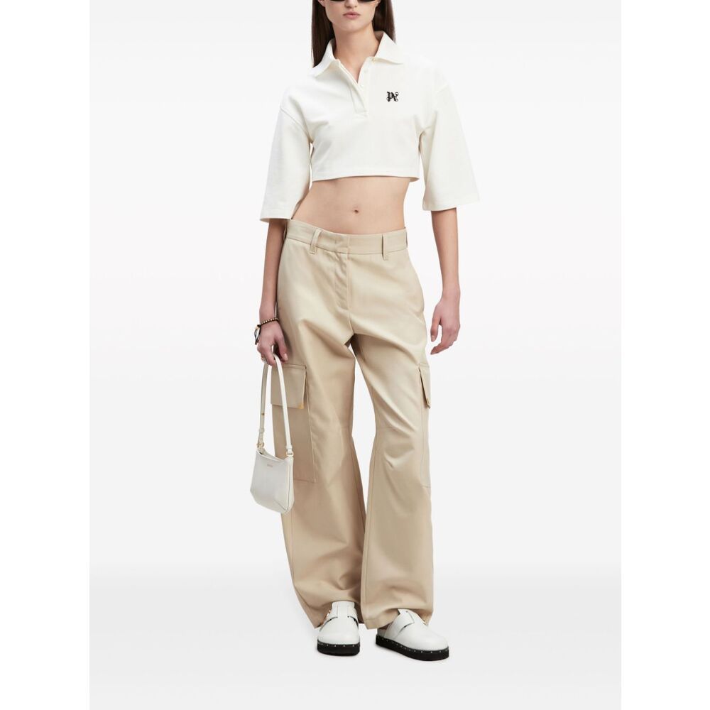 PALM ANGELS Palm Angels Belted Carrot-Cut Mid-Rise Trousers