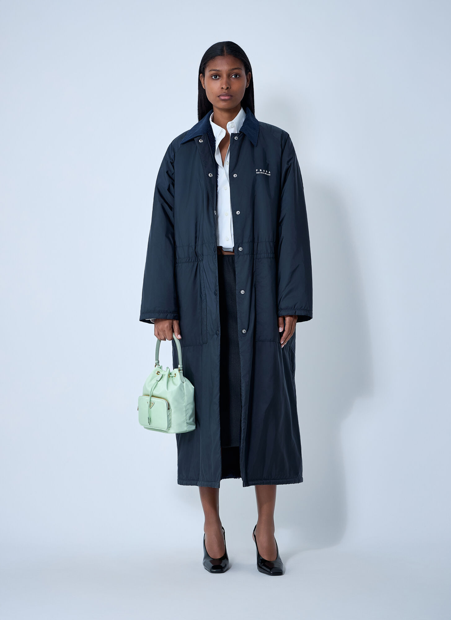 PRADA Prada Re-Nylon Trench Coat