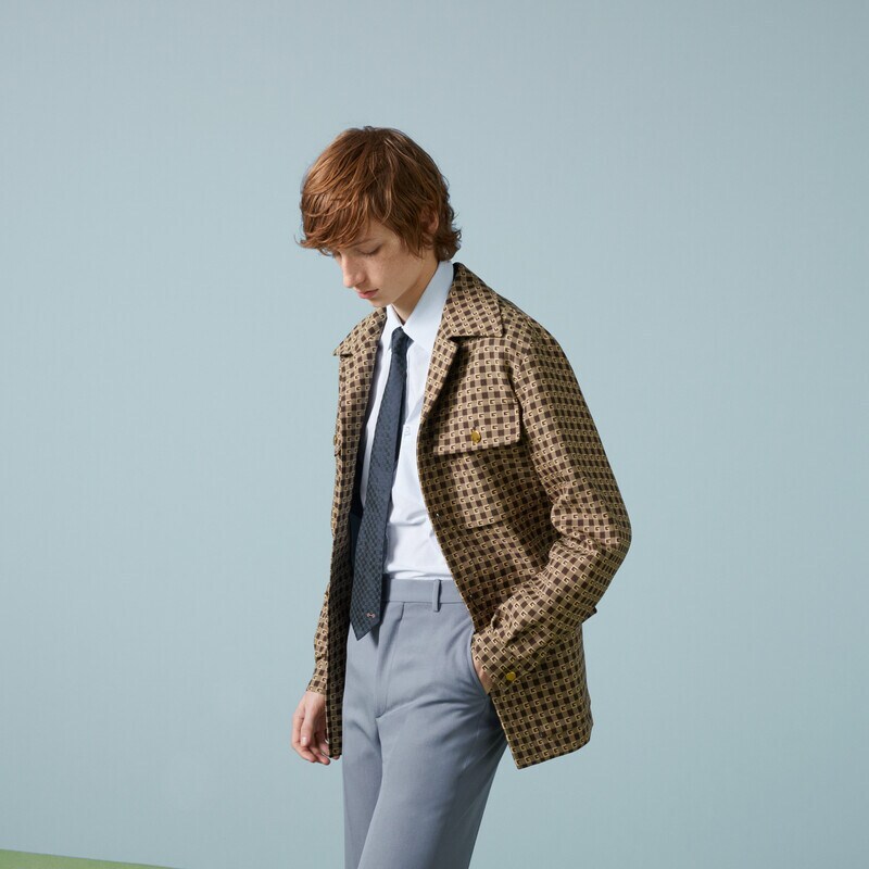 GUCCI Gucci GG Silk Jacquard Tie