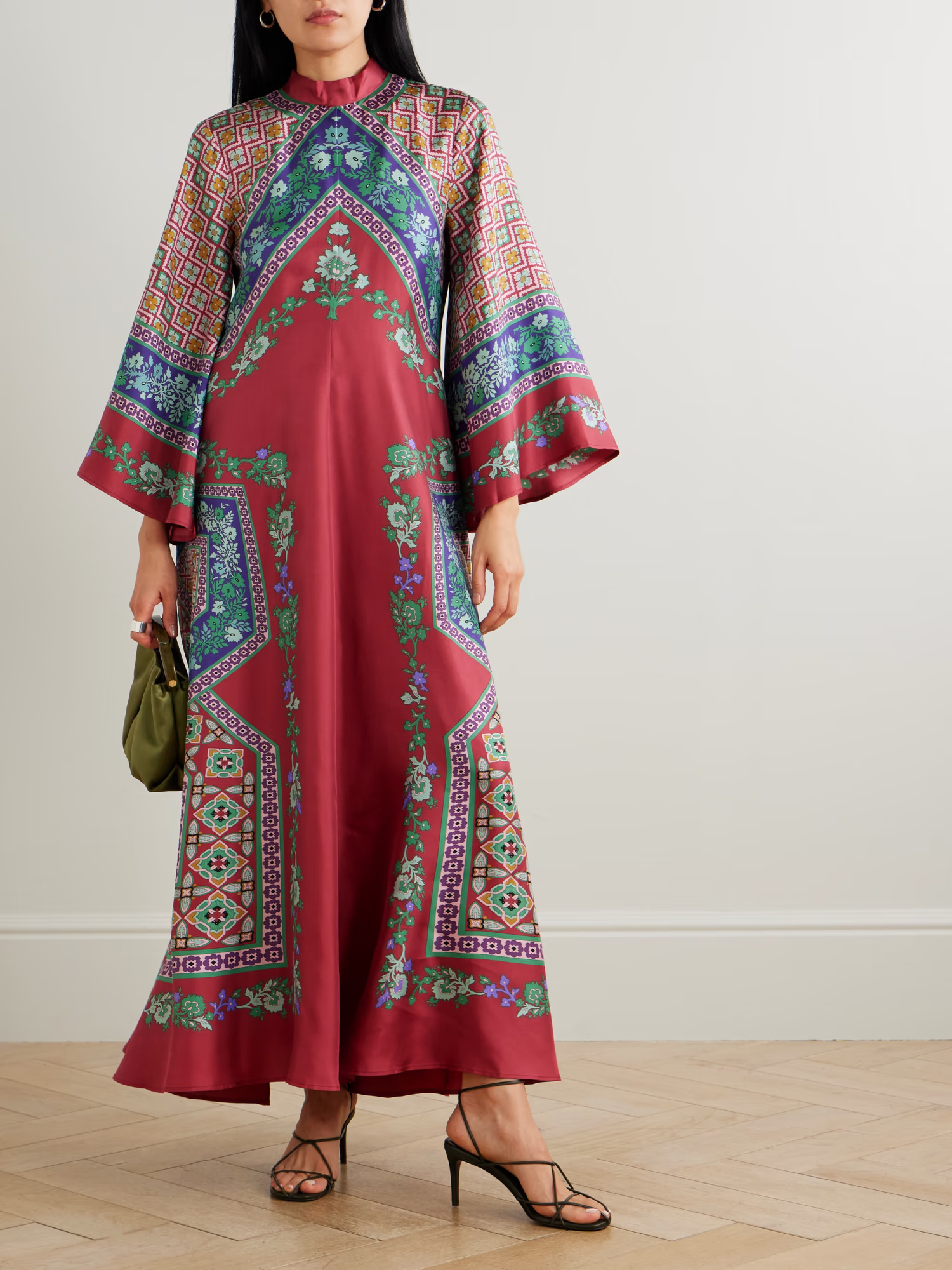 LA DOUBLEJ La Double J Magnifico Printed Silk Maxi Dress