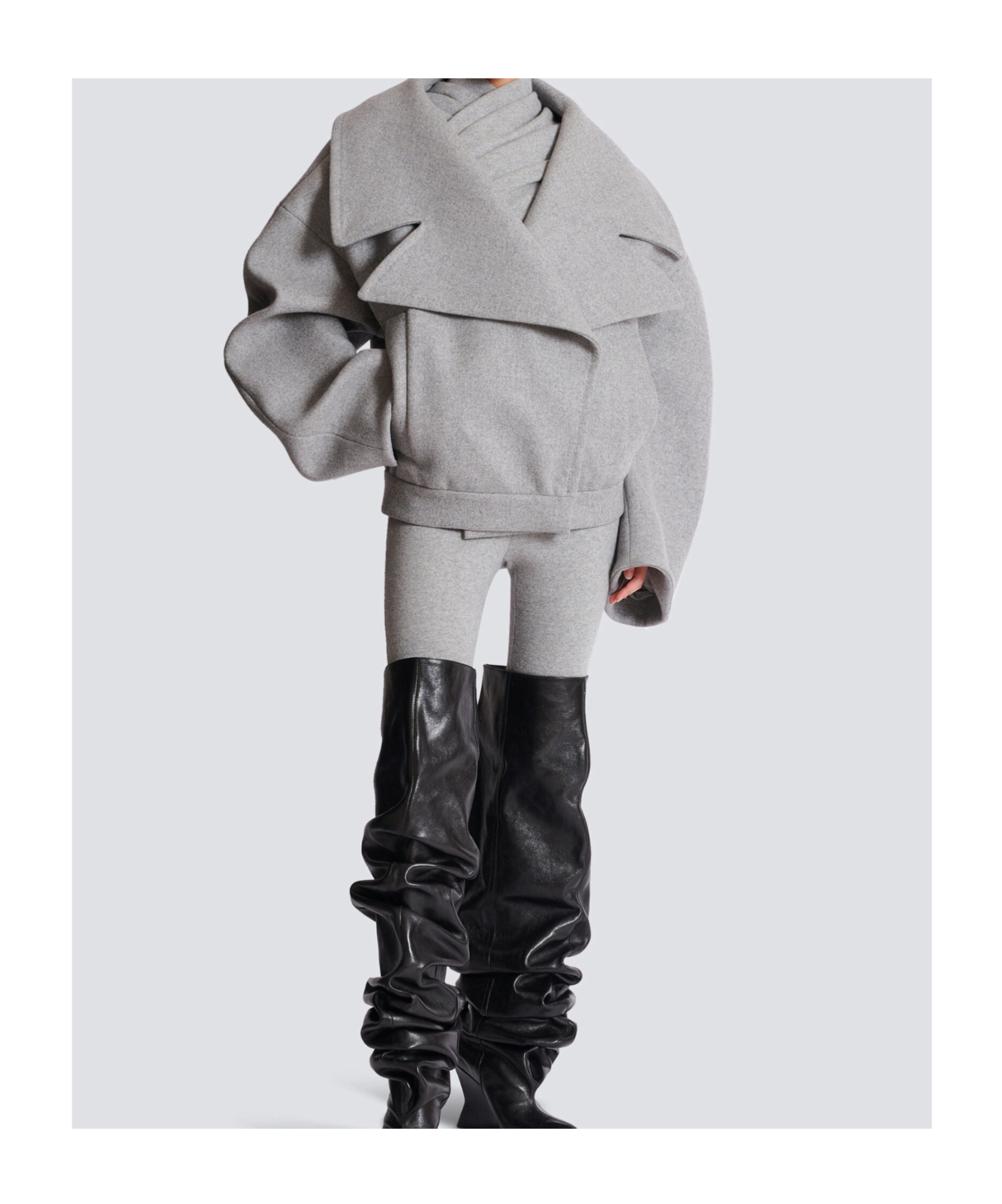 BALMAIN Balmain Oversized Pea Coat