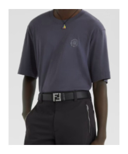 FENDI Fendi Logo Embroidered Crewneck T-Shirt