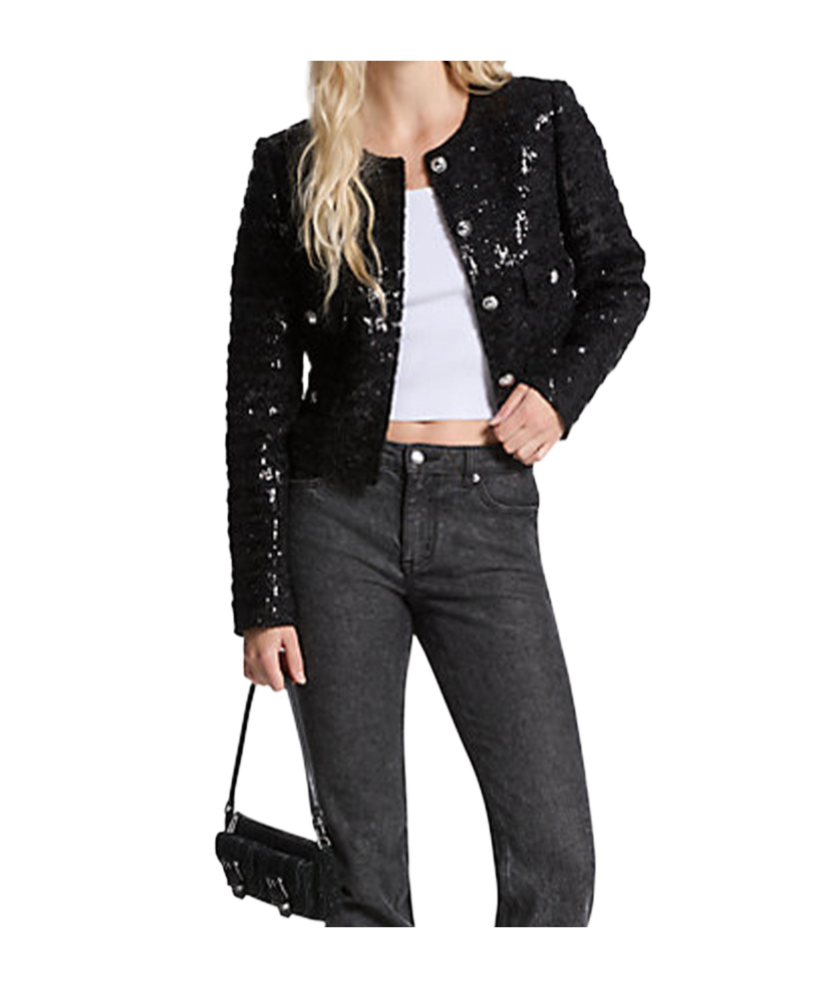 MICHAEL KORS Michael Kors Sequined Cropped Jacket