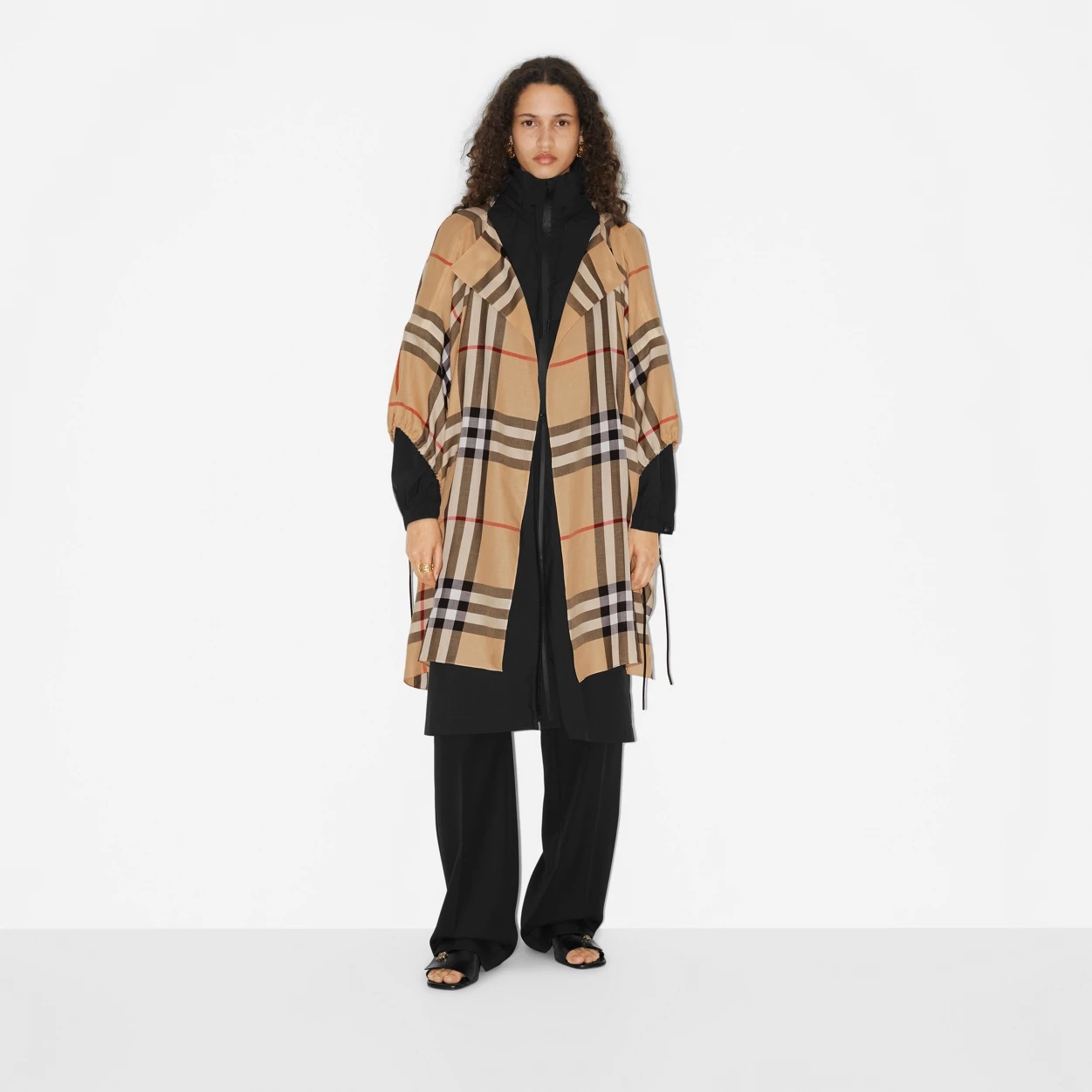 BURBERRY Burberry Checked Cotton Cape