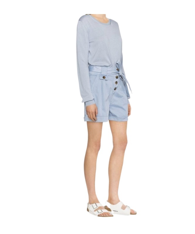 WOOLRICH Woolrich Tie-Waist Turn-Up Hem Shorts