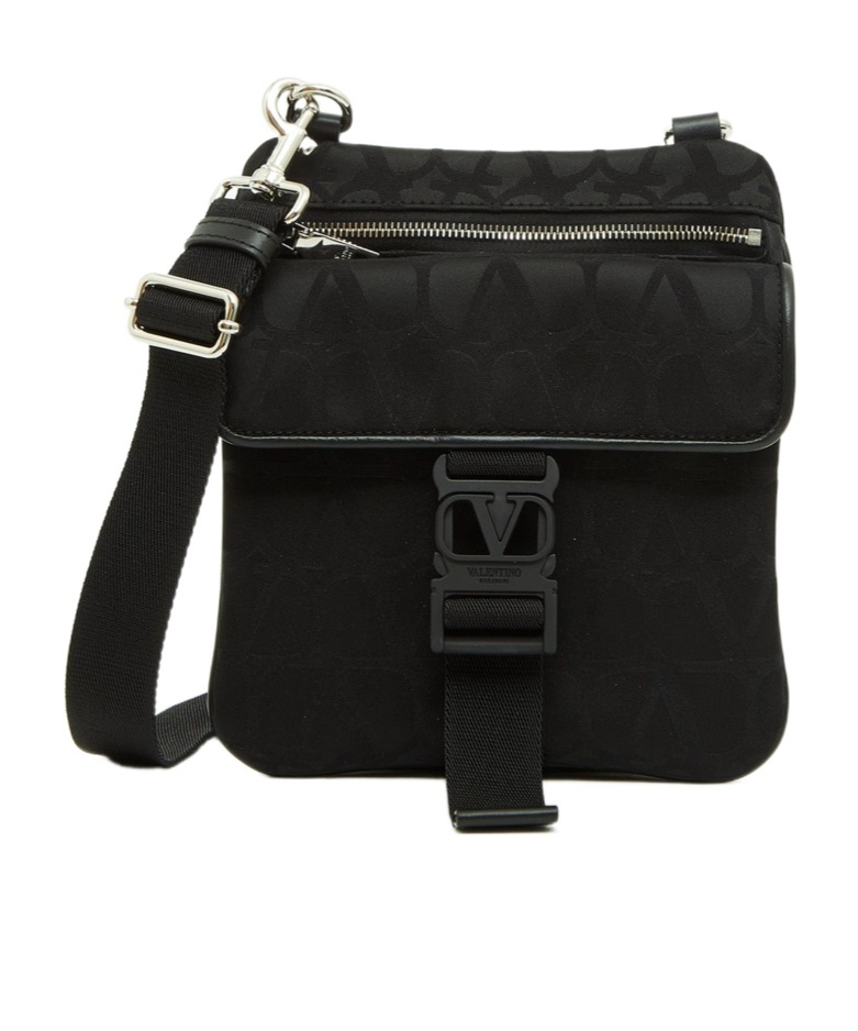 VALENTINO Valentino Toile Iconographe Zip-Up Messenger Bag