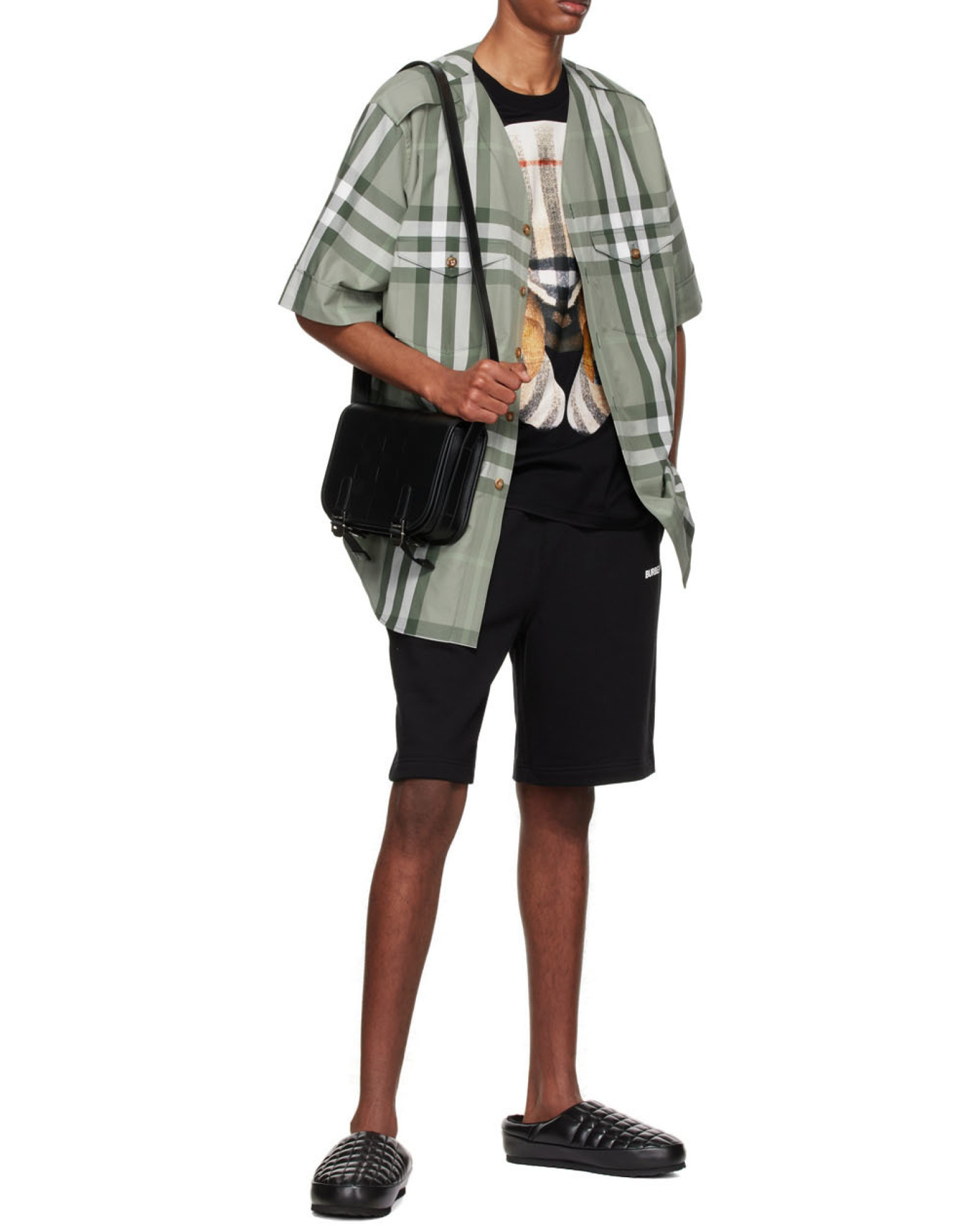 BURBERRY Burberry Elasticated-Waist Shorts with Logo Print