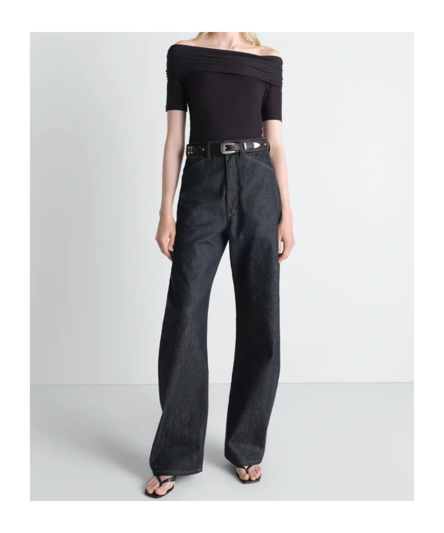 LEMAIRE Lemaire Wide-Leg High-Waisted Denim Trousers