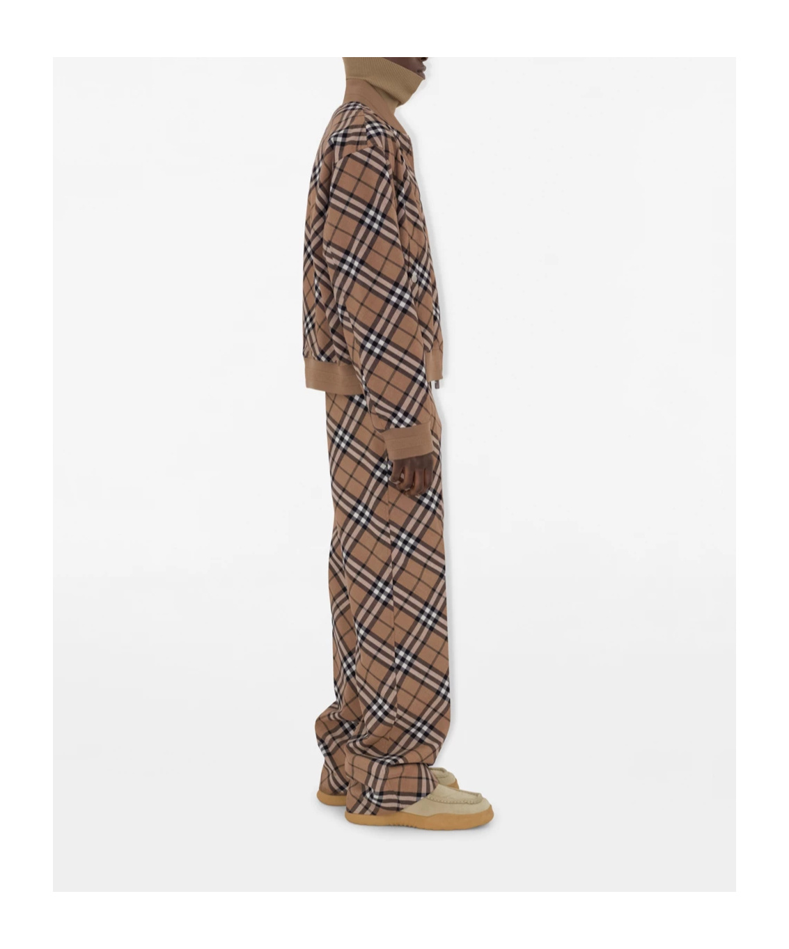 BURBERRY Burberry Checked Zip-Up Harrington Jacket