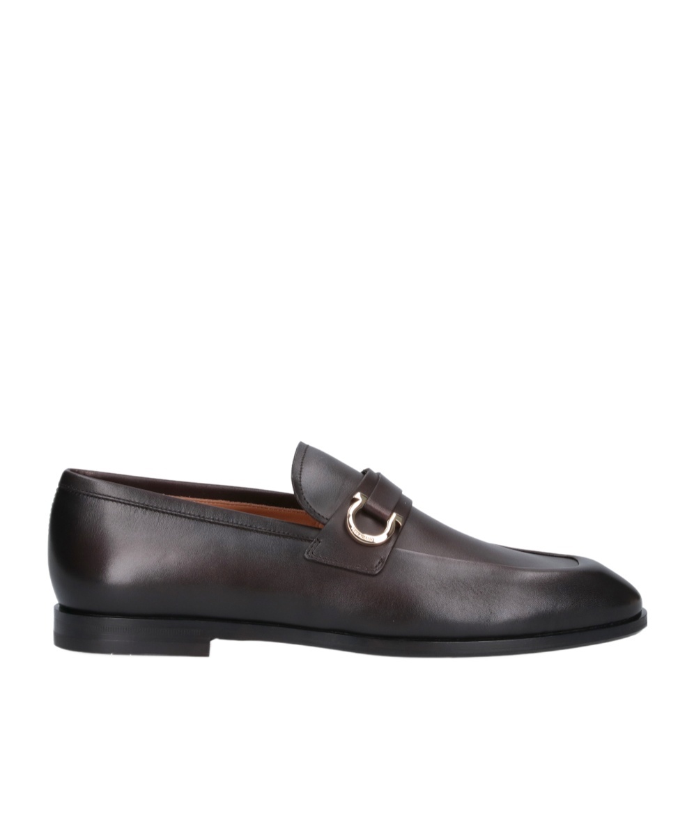 Ferragamo Leather Square-Toe Loafers In Black - 35% Off | Editorialist Ferragamo Leather Square-Toe Loafers In Black - 35% Off | Editorialist