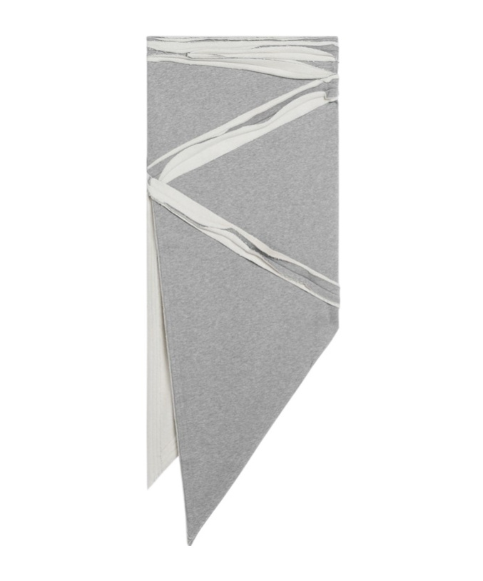 ATTICO Attico Asymmetric Layered Skirt with Embroidered Logo