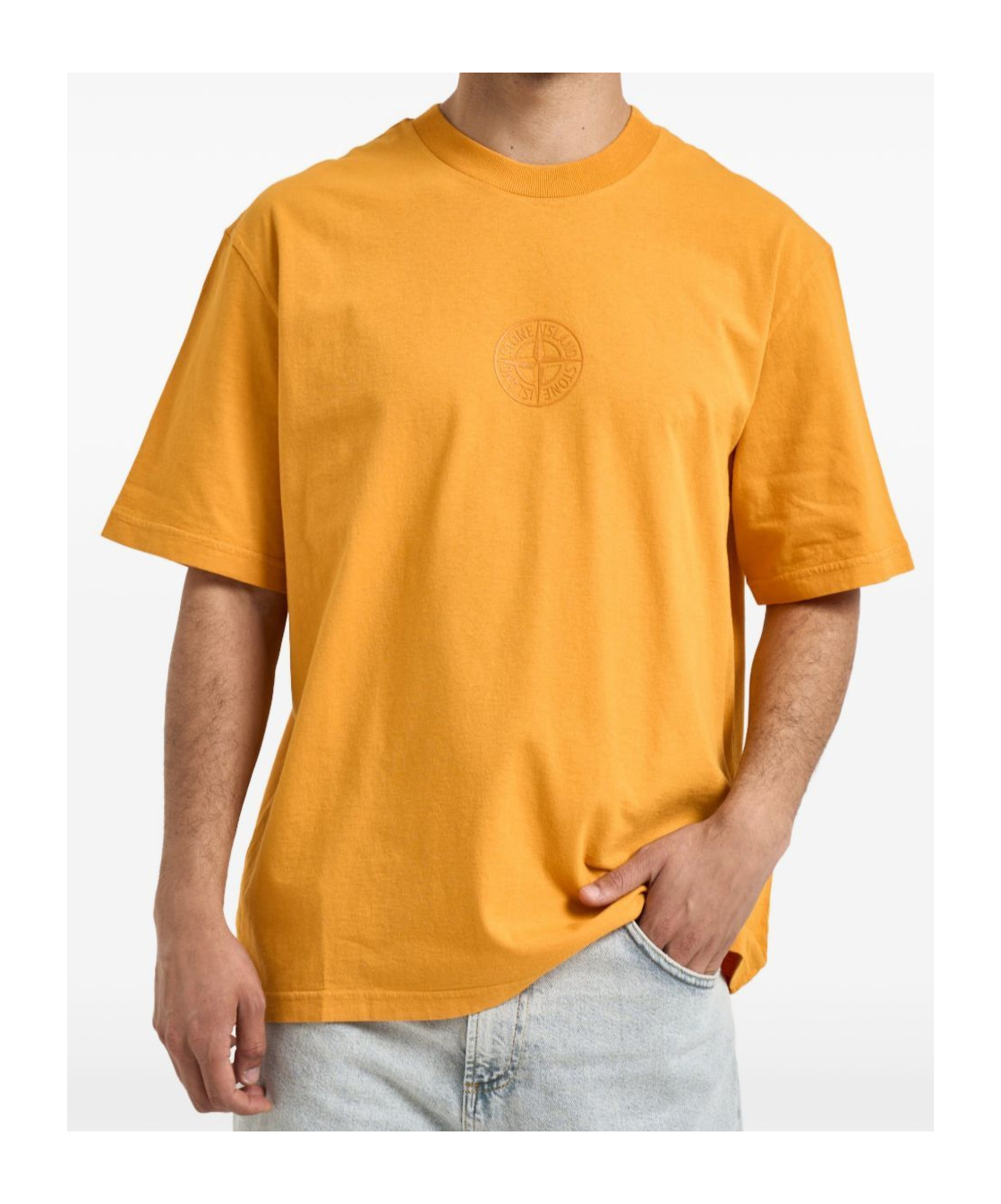 STONE ISLAND Stone Island Camo Compass Printed Crewneck T-Shirt