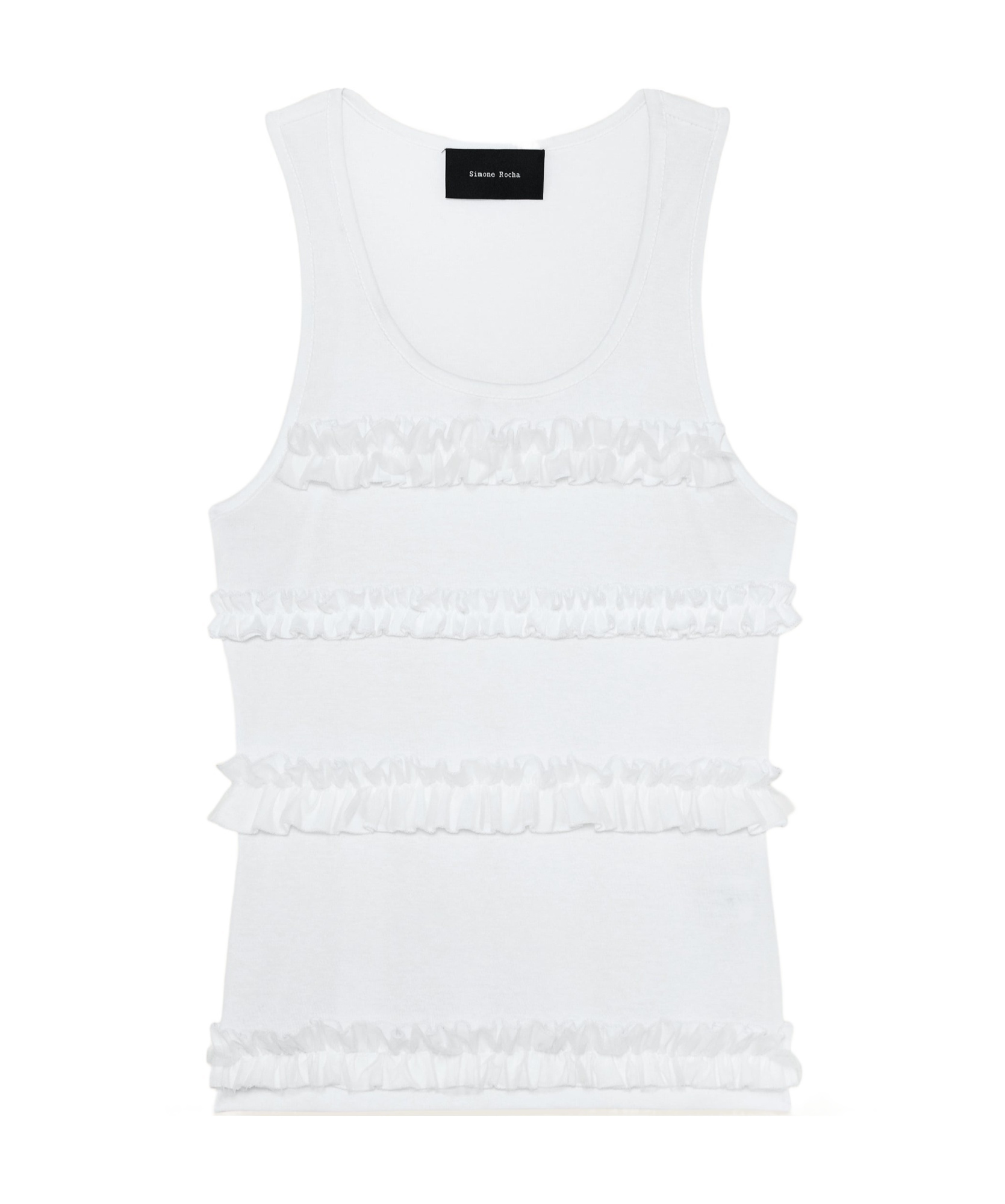 Raf Simons Black Hand Sign Tank Top In 0099 Black - 70% Off
