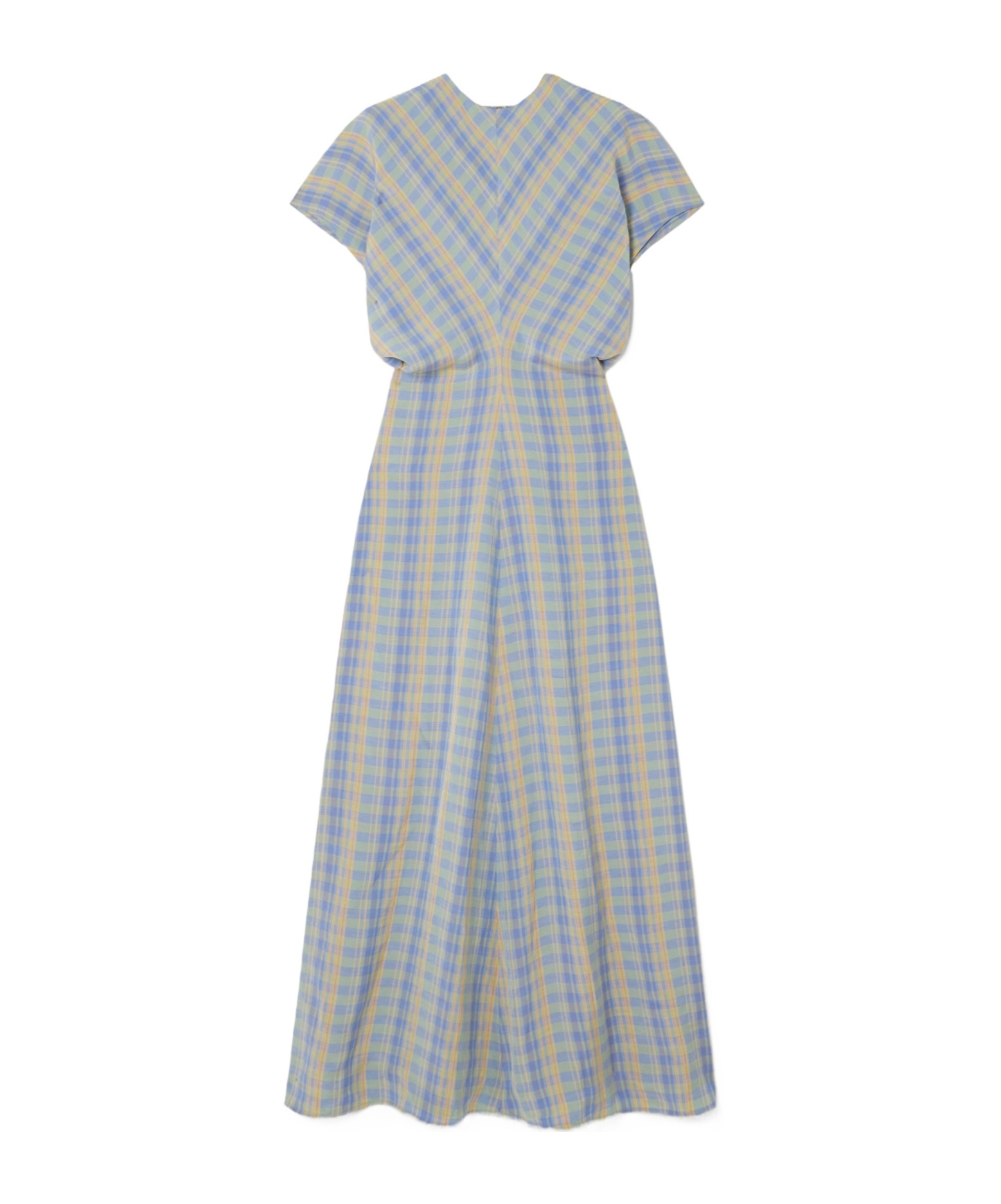 TOTÊME Toteme Plaid Pleated Midi Dress