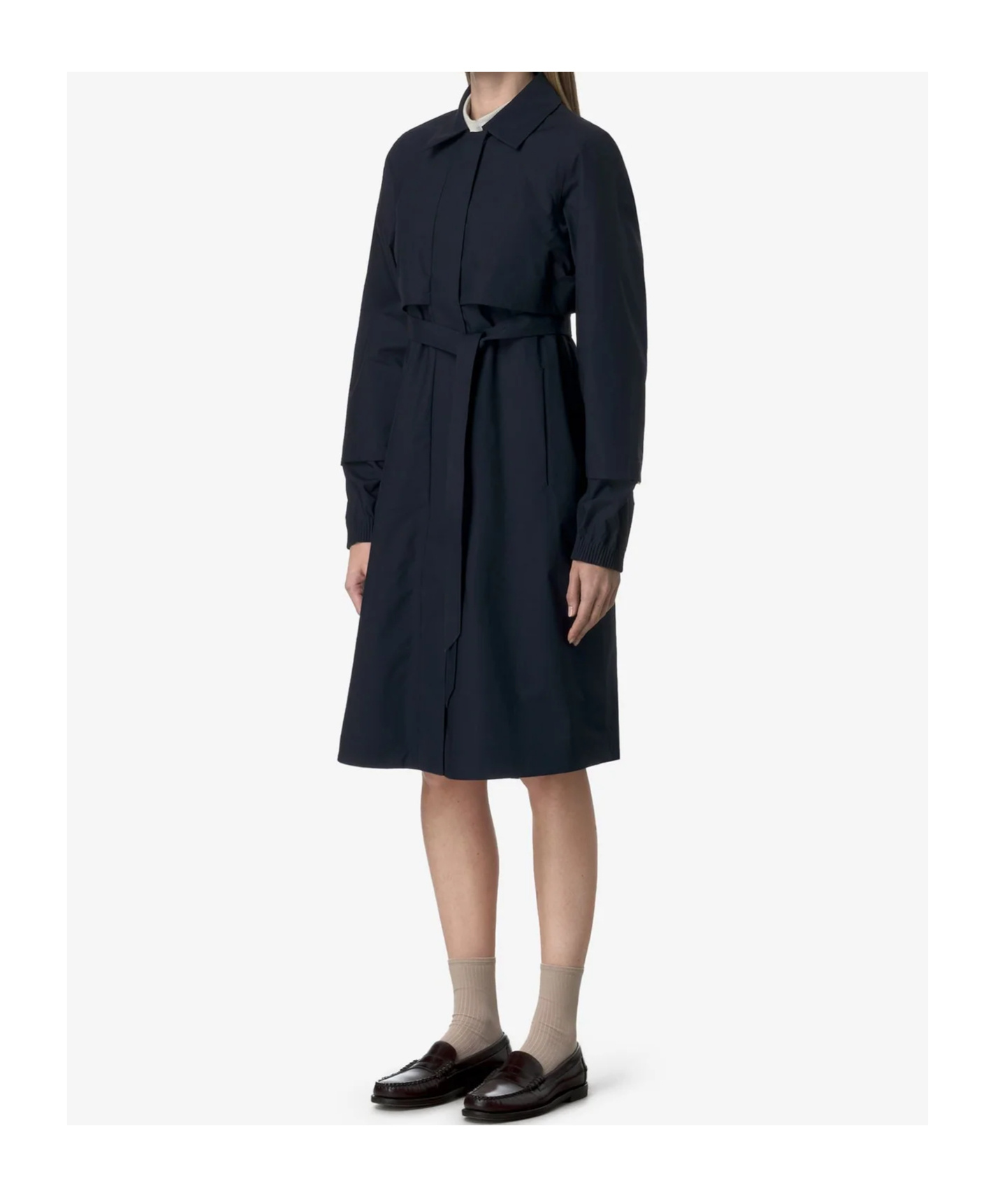 K-WAY K-Way Three-Layer Cotton Poplin Trench Coat