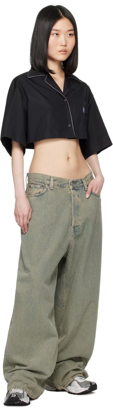 PALM ANGELS Palm Angels Cropped Shirt