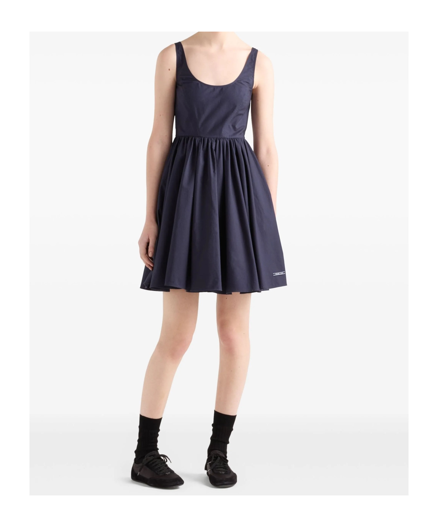 PRADA Prada Sleeveless Ruched Dress