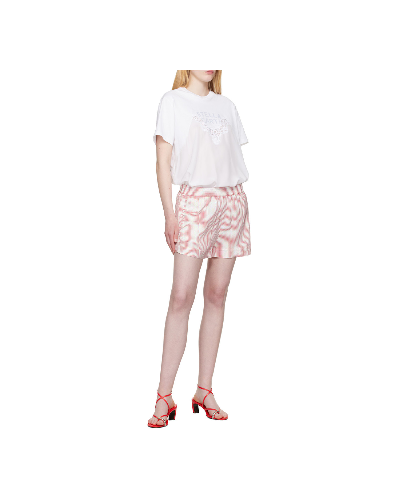 STELLA MCCARTNEY Stella McCartney Striped Silk Shorts