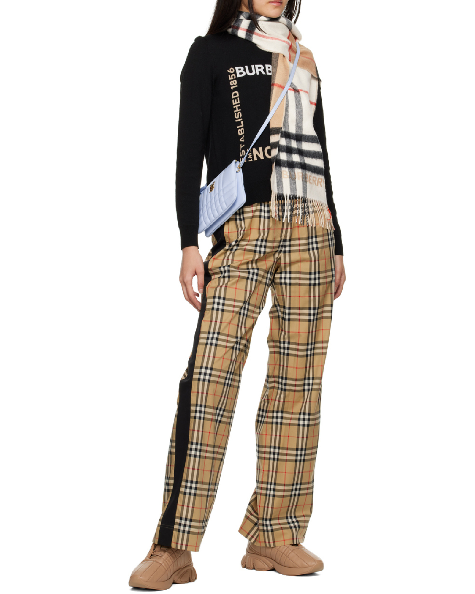 BURBERRY Burberry Quilted Low-Top Sneakers with Logo Detailing
