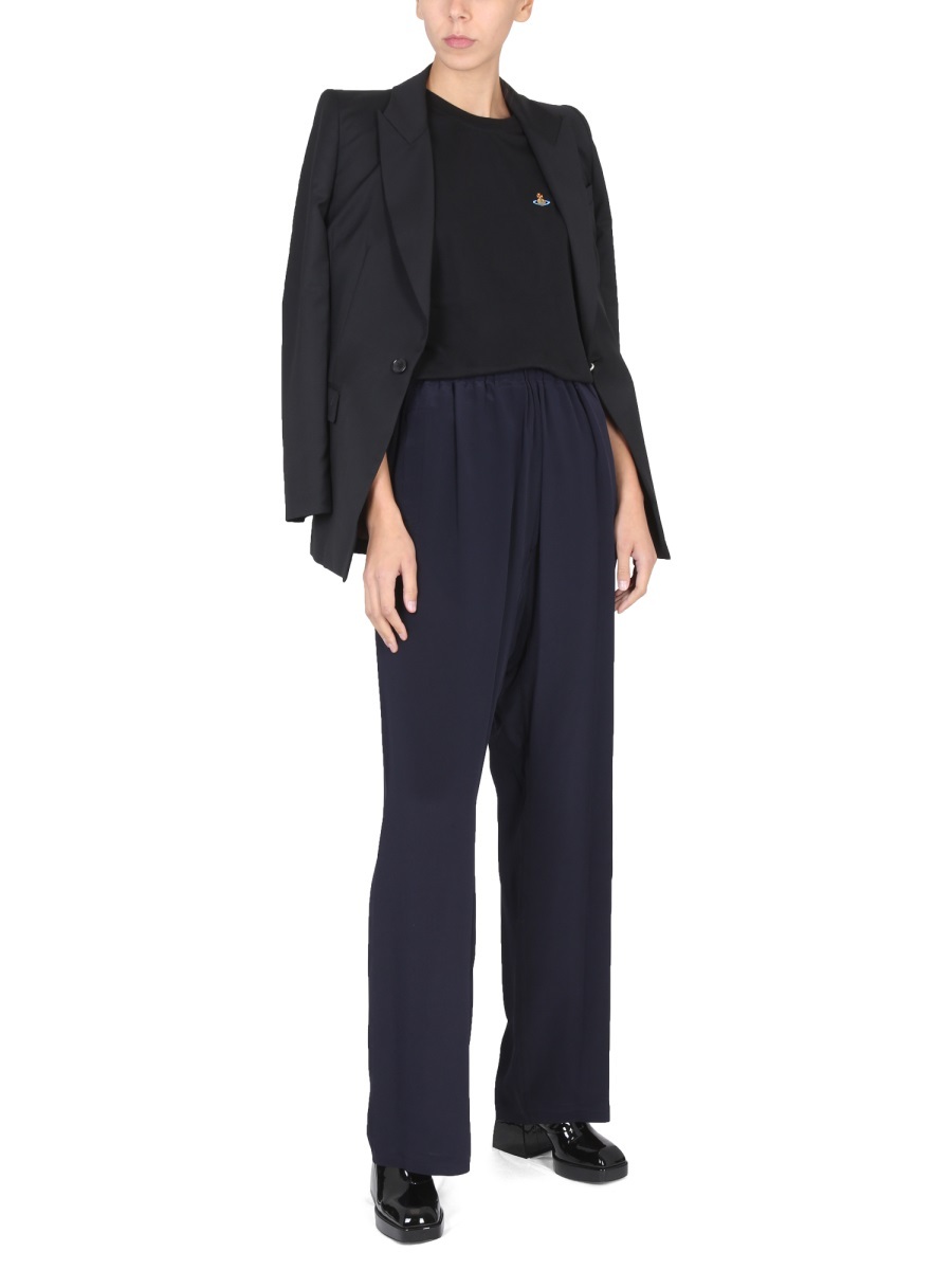 VIVIENNE WESTWOOD Vivienne Westwood Elastic Waist Wide-Leg Trousers